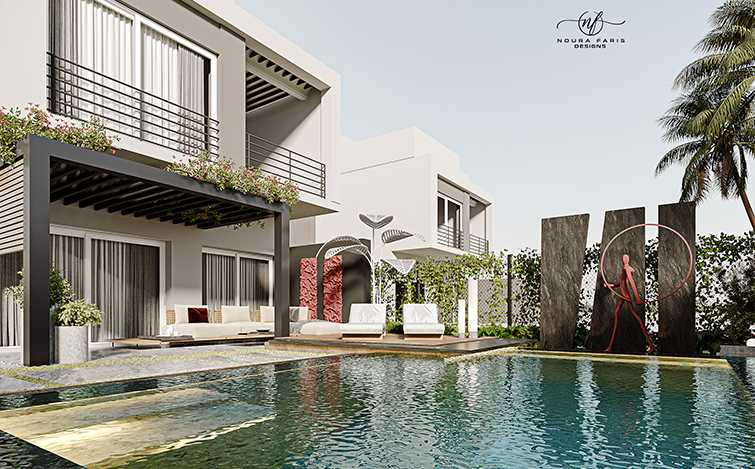 NFD|Villa.Landscape Design-Palm Hills-Egypt